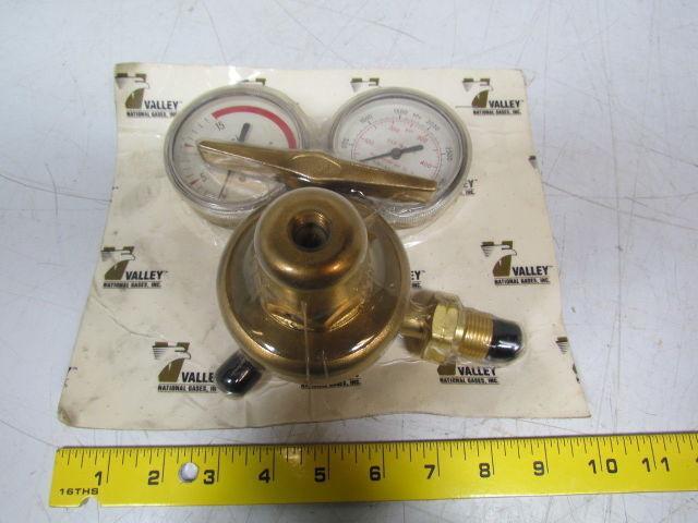 Harris Oxygen Regulator Supply Gauge 500 PSI Delivery Ga 15 PSI Rebuil ...